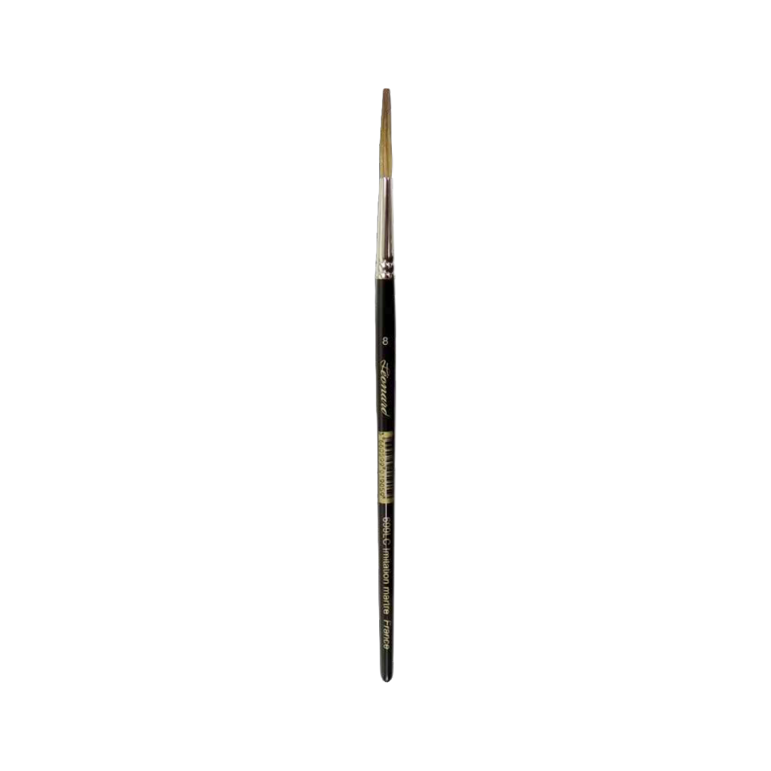 Leonard 699LC Imitation Sable Lettering Brush Round | Melbourne Etching ...